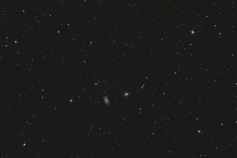 "Drachen-Triplett" mit NGC 5985, 5982 und 5981 - Abenteuer Astronomie